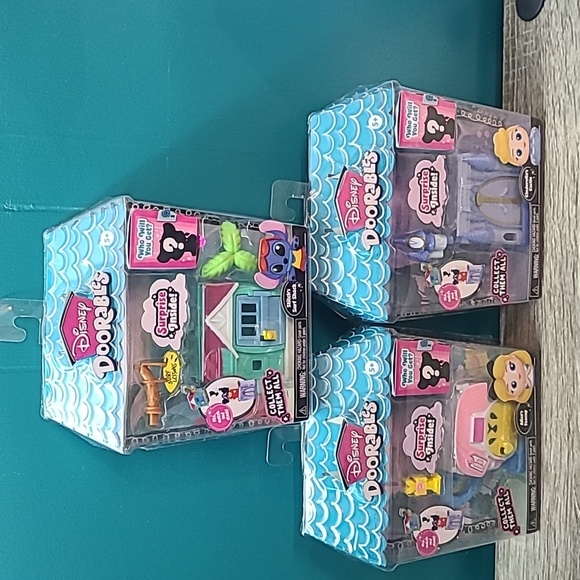 Disney | Toys | Disney Doorables Play Sets Set Of 3 | Poshmark